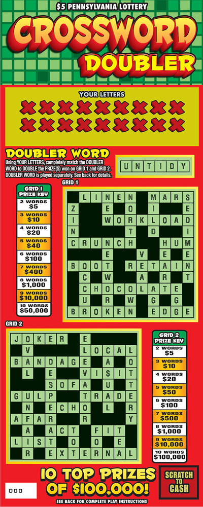 Play PA Lottery Scratch-Offs - Crossword Doubler