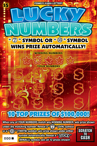 Play PA Lottery Scratch-Offs - Lucky Numbers