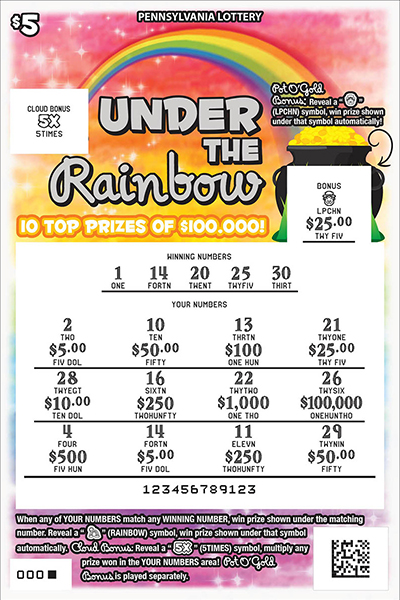 Play PA Lottery Scratch-Offs - Under the Rainbow
