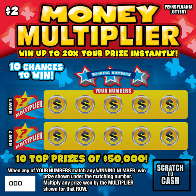 Play PA Lottery Scratch-Offs - Money Multiplier