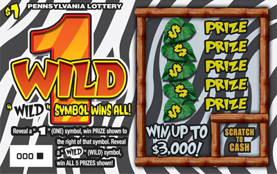 Play PA Lottery Scratch-Offs - Wild 1